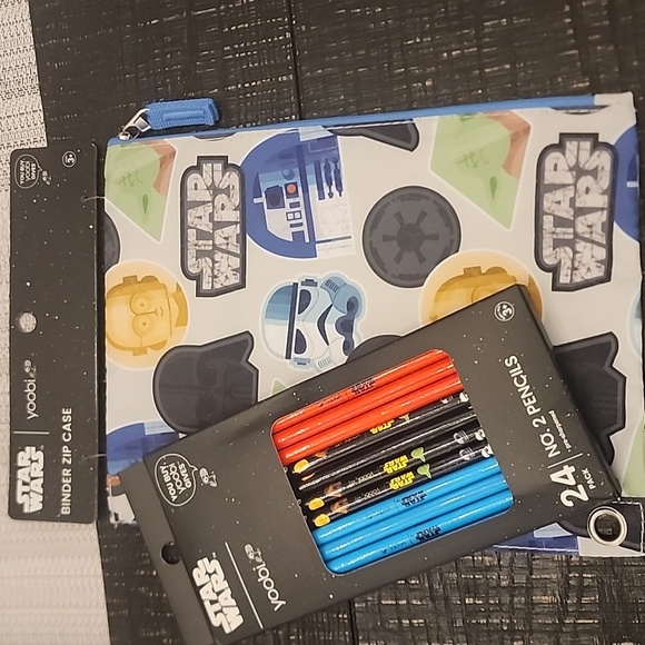 Yoobi | Toys | Yoobi Star Wars Binder Zip Case With Pencils Blue ...